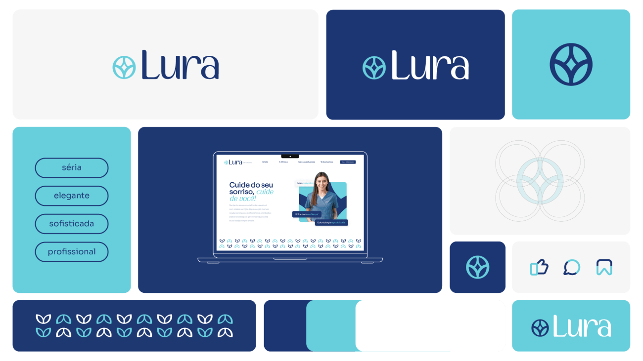 Lura Dental Clinic - IDENTIDADE VISUAL - Pallets - Naming & Brands®️