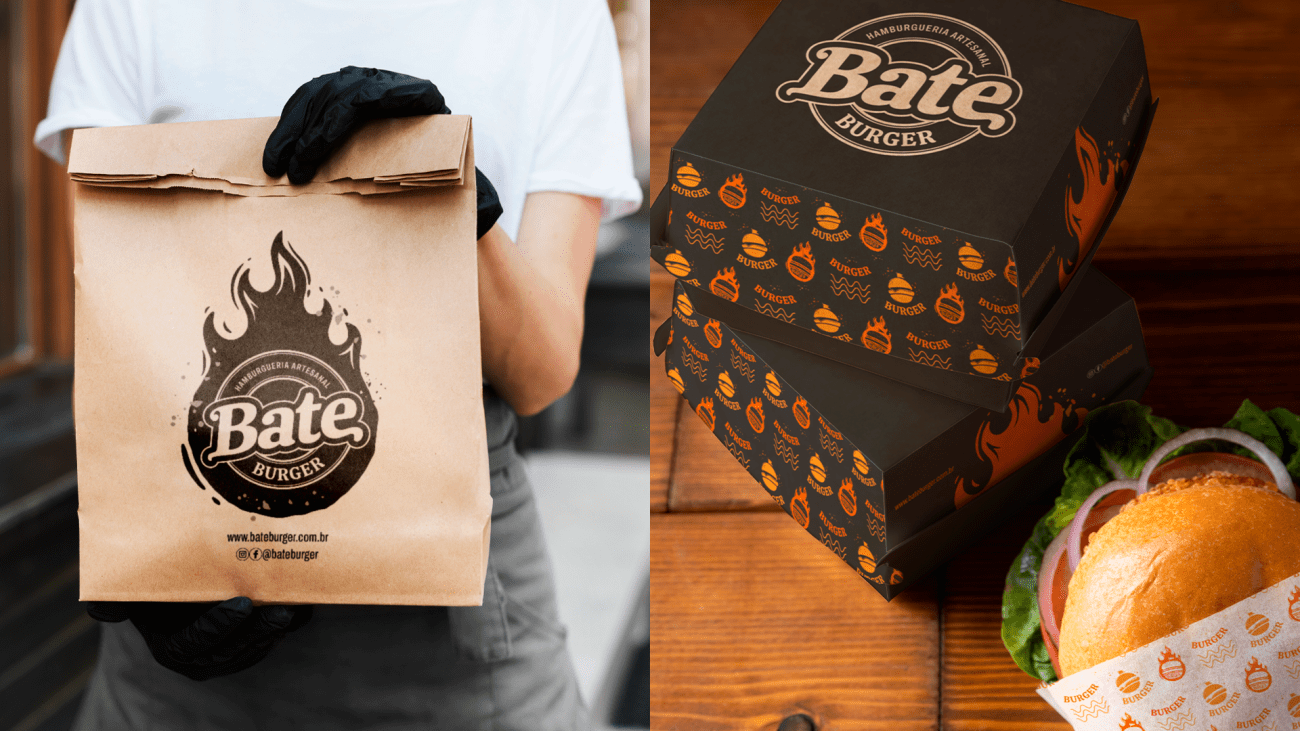 Bate Burger - IDENTIDADE VISUAL - Pallets - Naming & Brands®️